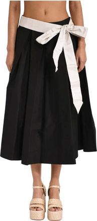 Max Mara Femme, Jupes, Noir, Taille: 40 FR Midi Skirts