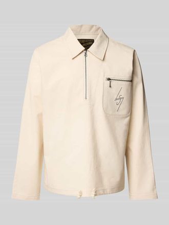 Deus Sweatshirt mit kurzem Rei&szlig;verschluss Modell SPECTER