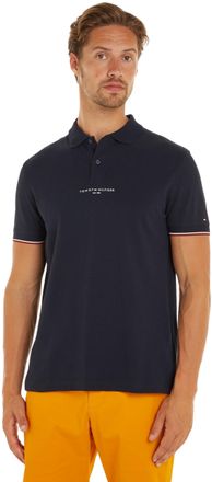 Tommy Hilfiger Herren Poloshirt Kurzarm Regular Fit, Blau (Desert Sky), L