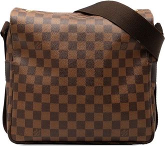 Louis Vuitton sac à bandoulière Damier Ebene Naviglio (1998) - Marron