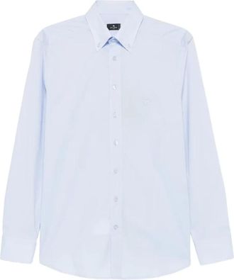 Etro Homme, Chemises, Bleu, Taille: M Chemise Bleue avec Logo Pégase