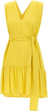 Kaos Kaos, Femme, Robes, Jaune, Taille: 44 FR Icona Short Dress