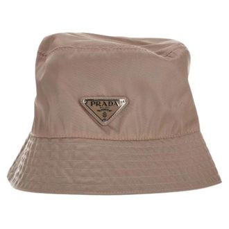 Prada Pre-owned Re-Nylon Bucket Hat - - Pre-owned - Damen - Beige - ONE SIZE