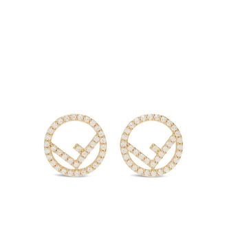 Fendi F Is Earrings - - Accessories - Damen - Gelb - ONE SIZE