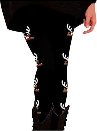 Generic Pantalons De Sport Femme, Legging Chaud Femme Hiver Christmas Leggings ImpriméS Confortables Et DéContractéS pour Sport Pants De Yoga Longs