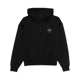 adidas by Stella McCartney Femme, Sweatshirts et sweats &agrave; capuche, Noir, Taille: 42 FR Sweat &agrave; capuche zipp&eacute;