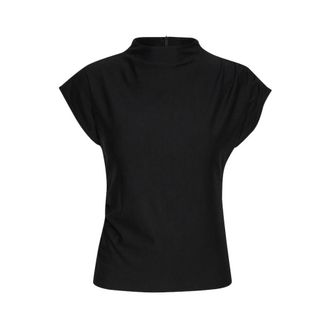 Gestuz Schwarzes T-Shirt Rifa GZ - - Tops - Damen - Schwarzk - XL