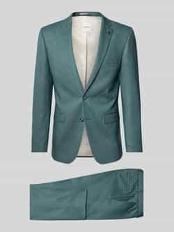 Roy Robson Slim Fit Anzug mit Reverskragen und B&uuml;gelfalte