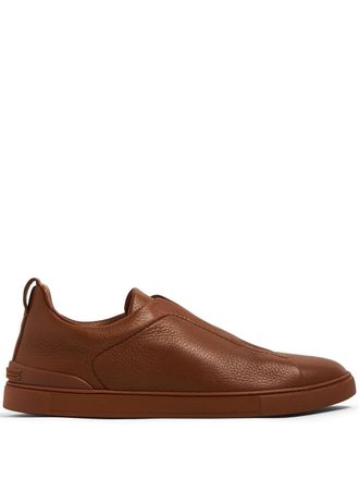 Ermenegildo Zegna baskets Triple Stitch - Marron