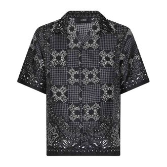 Amiri MA Check Camp Shirt - - Shirts - Herren - Schwarzk - L