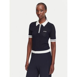 Guess Poloshirt V6GR04 Z0725 Dunkelblau Regular Fit