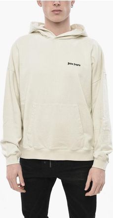 Palm Angels Brushed Cotton Hooded Sweatshirt CLASSIC LOGO with Front Poc size Xl