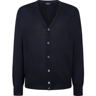 Hackett Klassische Strickjacke - - Knitwear - Herren - Blau - M