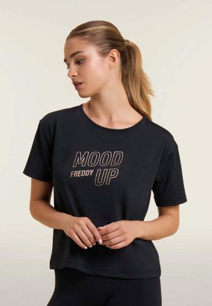 Freddy Rundhalsshirt Sportshirt mit Aufdruck
