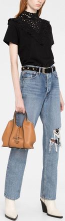 Tod's Pebbled Leather Shoulder Bag - Brown