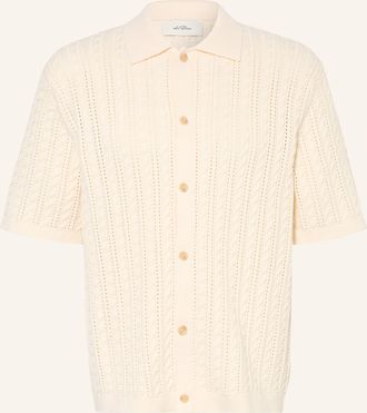 Les Deux Strickhemd Regular Fit weiss
