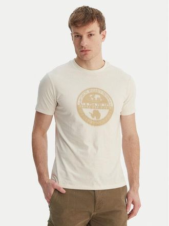 Napapijri T-Shirt S-Mahsa NP0A4FZB &Eacute;cru Regular Fit