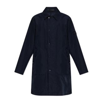 Stone Island Buttoned Parka - - Coats - Herren - Blau - 2XL