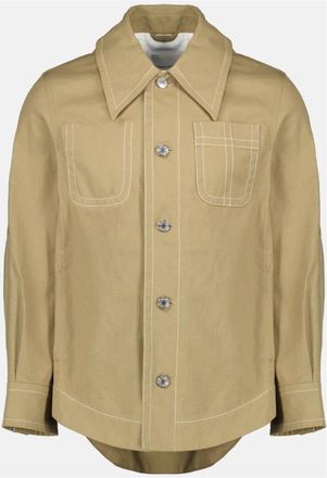 Ami Femme, Blouses et Chemises, Beige, Taille: 38 FR Veste Worker