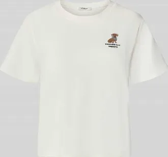 s.Oliver Red Label Regular Fit T-Shirt aus reiner Baumwolle