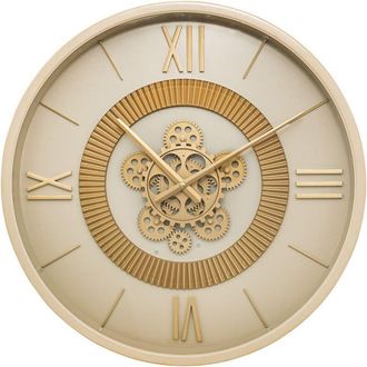 Atmosphera Horloge Giuliana d 50 En Métal Beige Atmosphera