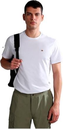 Napapijri T-SHIRT Uomo NAPAPIJRI SALIS SS SUM NP0A4H8D 002 BRIGHT WHITE
