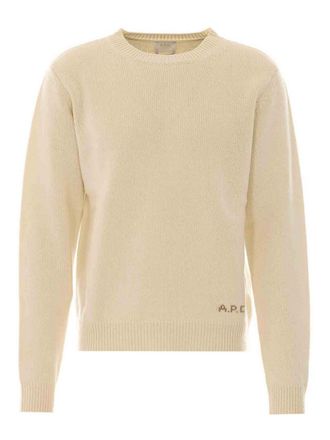 A.P.C. A. P.C. Pull Col Rond - Beige