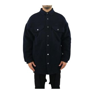AMBUSH Ambush, Homme, Chemises, Bleu, Taille: M Oversized Shirt Coat Navy Blue