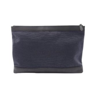Balenciaga Pre-owned Navy Clip L Canvas Clutch Bag - - Pre-owned - Damen - Blau - ONE SIZE