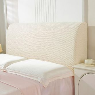Generic Elastischer Geometrischer Jacquard Kopfteilbezug, Einfach Anzubringender Schutzbezug Kratzfester & Waschbarer Staubschutz f&uuml;r Schlafzimmer-Dekoration 