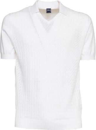 Fedeli Homme, Pulls, Blanc, Taille: 3XL V-neck Tricots