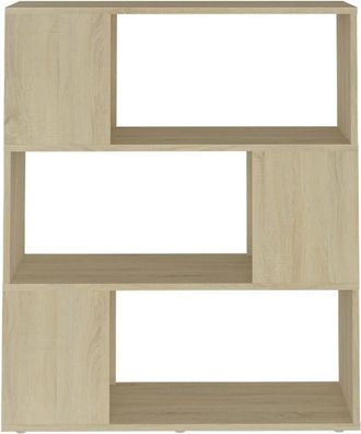 Generic Offene B&uuml;cherregale, Freistehend, Platzsparendes Aufbewahrungsregal aus Holzwerkstoff f&uuml;r B&uuml;cher, Dekoration und Medien (Sonoma-Eiche)