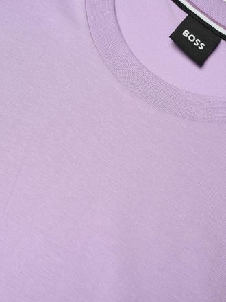 HUGO BOSS Mens Cotton T-Shirt Lilac T-Shirts And Polos