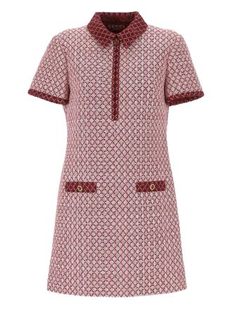 Gucci Minikleid mit Rautenmuster - Rosa