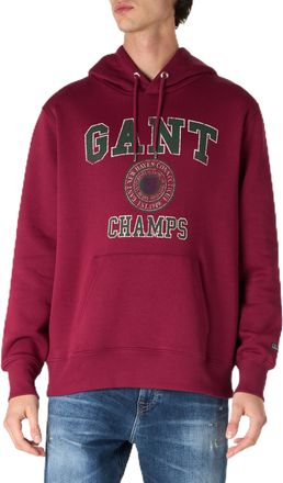 GANT Gant Herren Front Graphic Sweat Hoodie Kapuzenpullover, Rich Wine, 3XL EU