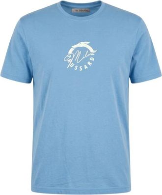 Trussardi Milano Signature Tee - - Tops - Herren - Blau - S