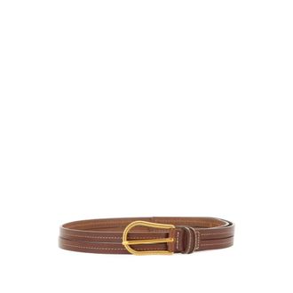 Gianni Chiarini Leder G&uuml;rtel - - Accessories - Damen - Braun - 75 CM