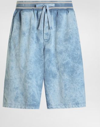 Dolce & Gabbana Treated Jersey Bermuda Shorts - Mann Hosen Und Shorts Mehrfarbig 44