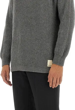 Emporio Armani Wool Jersey Sweater - Gray