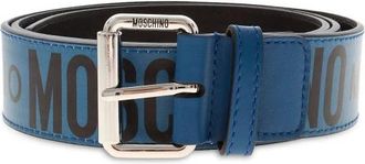 Moschino Homme, Accessoires, Bleu, Taille: 2XL Logo Belt