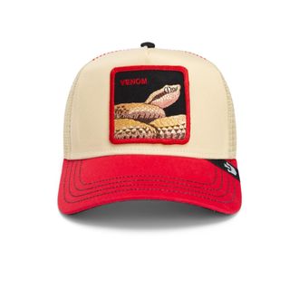 Goorin Brothers Trucker Cap The Venom Snake Beige Beige Rot, Size:OneSize