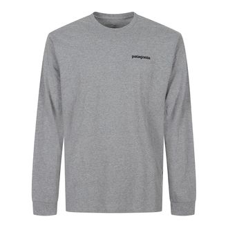 Patagonia P-6 Logo Long Sleeve Responsibili-Tee - - Sport - Herren - Grau - L
