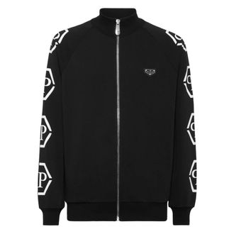 Philipp Plein Homme, Sweatshirts et sweats &agrave; capuche, Noir, Taille: 3XL Zip-throughs