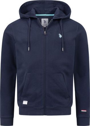 U.S.Polo Association Herren Sweatjacke mit Kapuze aus 100 % Baumwolle