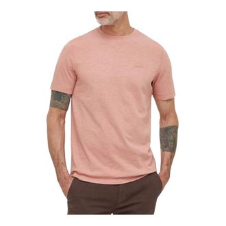 HUGO BOSS Homme, Tops, Rose, Taille: S T-shirt Classique Col Rond