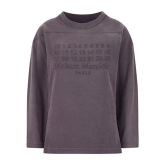 Maison Margiela Rundhals-Strickware - - Sweatshirts & Hoodies - Damen - Lila - L
