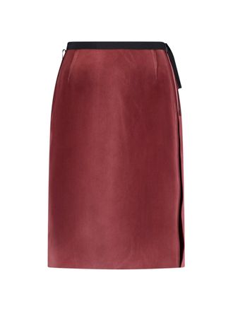 Maison Margiela Midi Skirt In Viscose