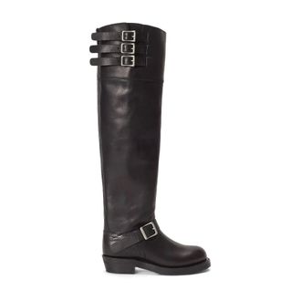 Polo Ralph Lauren Femme, Chaussures, Noir, Taille: 38 EU Biker Boot