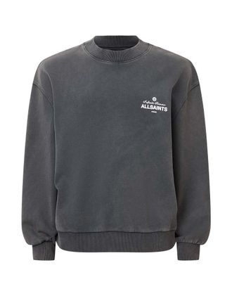 AllSaints Soleil - Sweatshirt in verwaschenem Schwarz