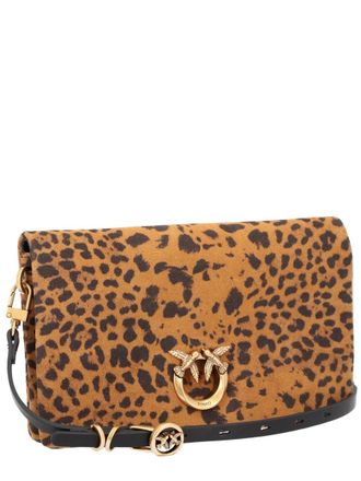 Pinko Womens Clutch With Shoulder Strap Multicolour Polyamide Bags